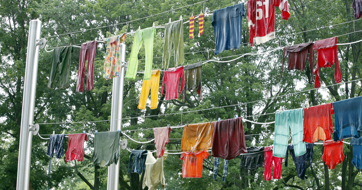 La corde à linge - Art public de la Ville de Québec