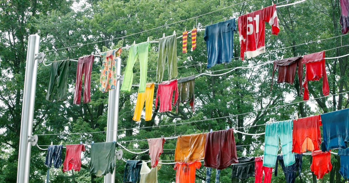 La corde à linge - Art public de la Ville de Québec