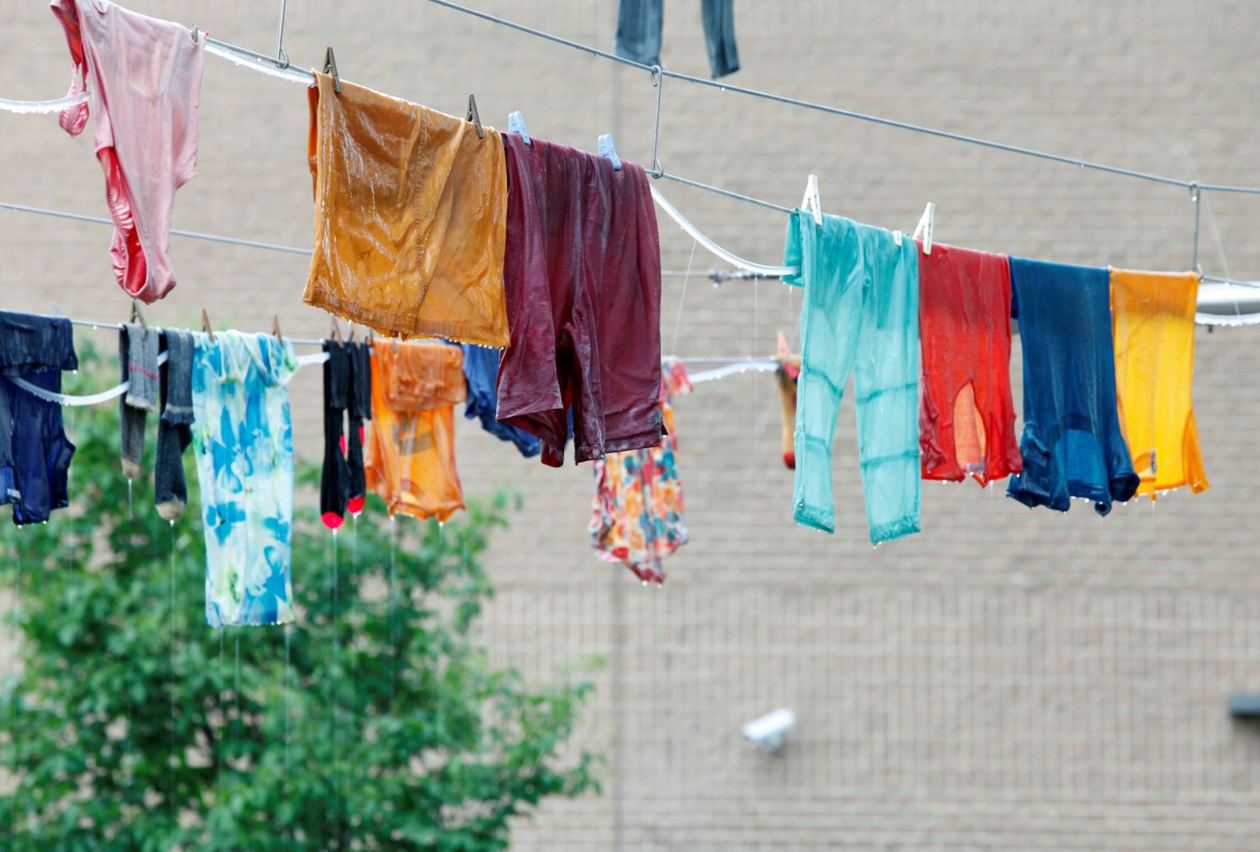 La corde à linge - Art public de la Ville de Québec