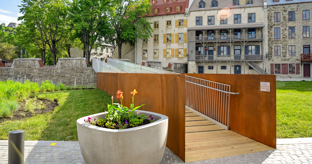 Passerelle de la Pointe-aux-Roches - Art public de la Ville de Québec