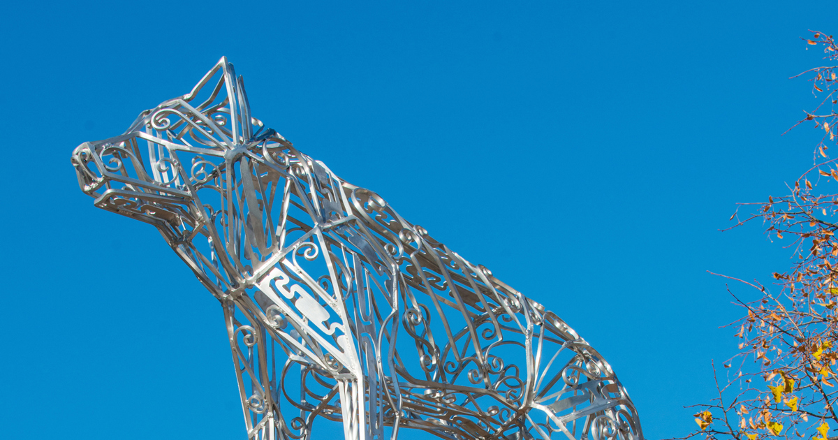 Gros loup - Art public de la Ville de Québec
