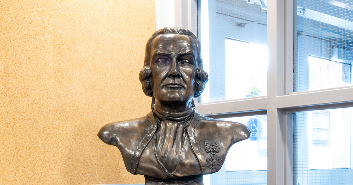 Buste de Louis Juchereau de Saint-Denis - Art public de la Ville de Québec